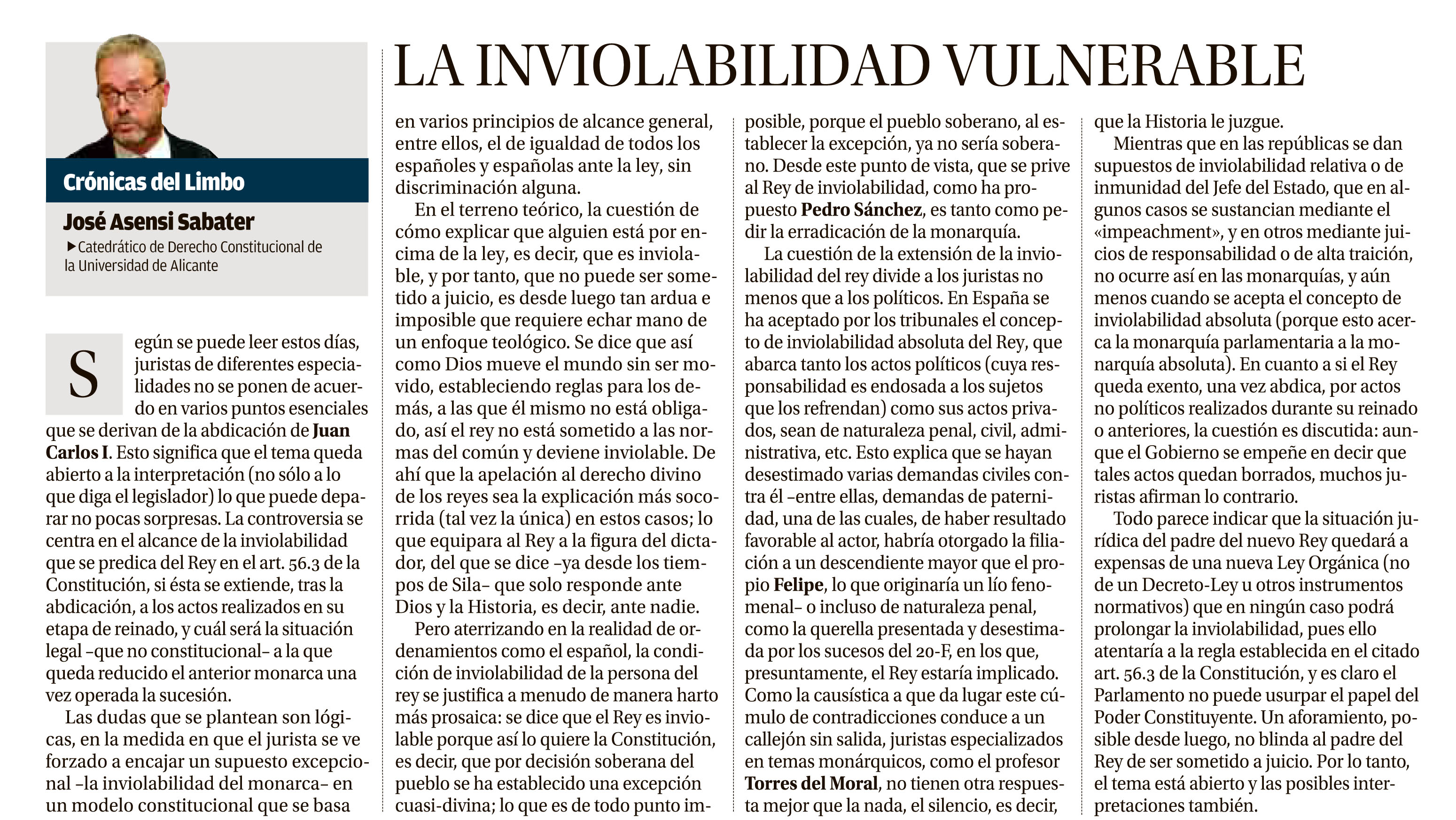 La inviolabilidad vulnerable | IBEC