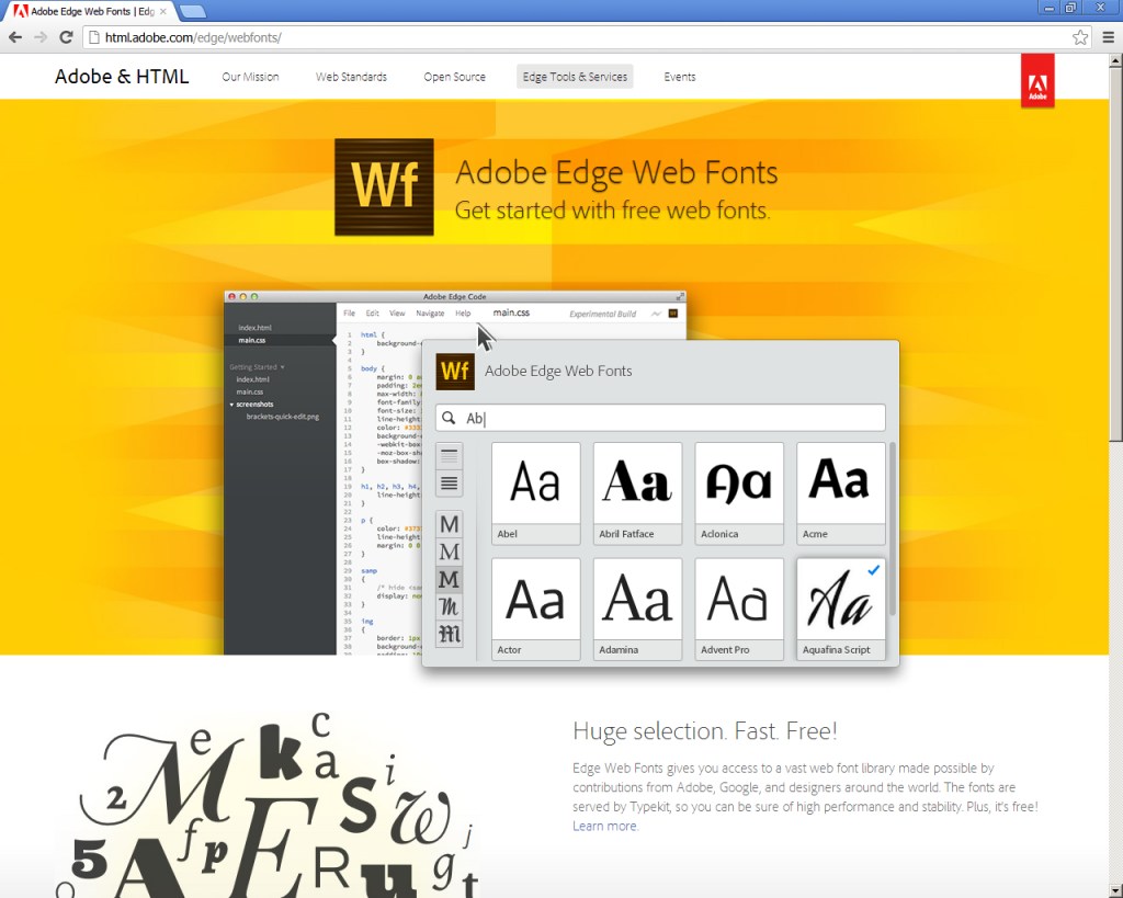Adobe Edge Web Fonts – Programación en Internet