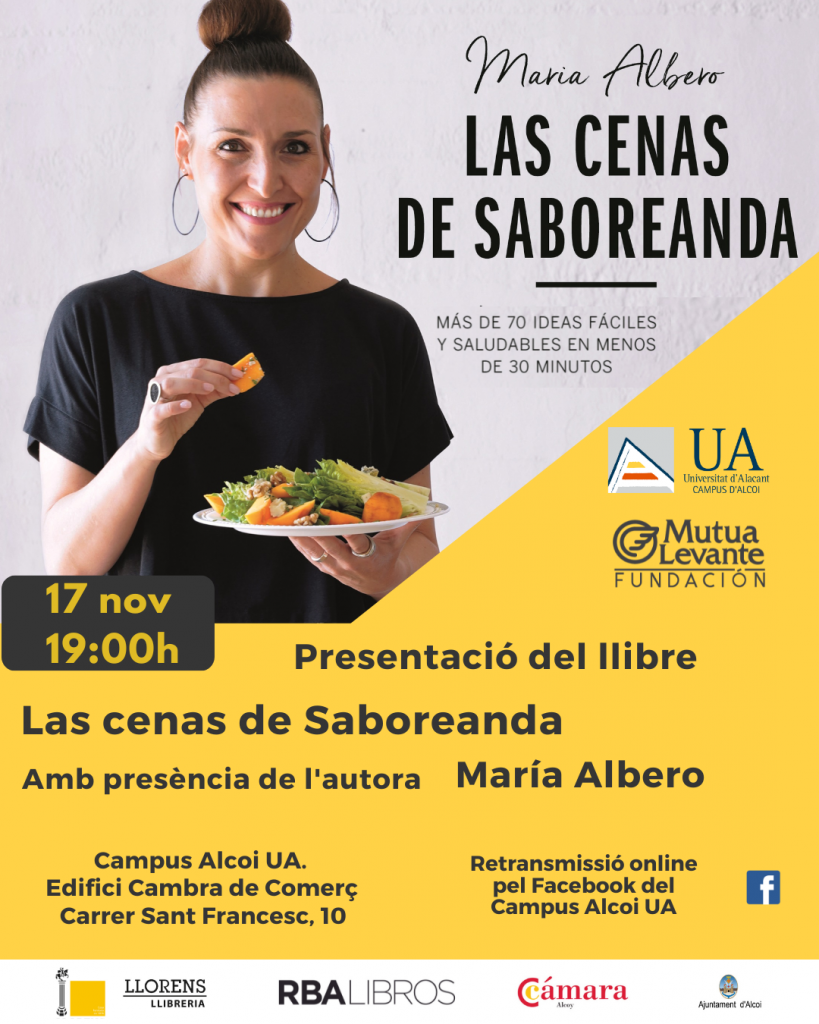 “Las cenas de Saboreanda” – Presentació del llibre de Maria Albero ...